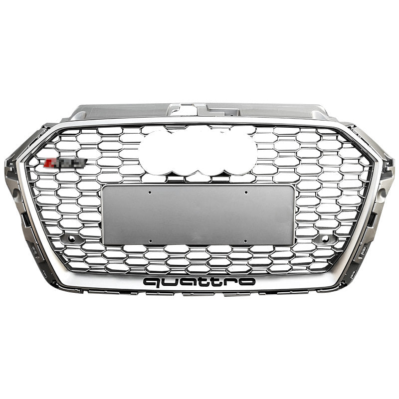 Audi RS3 Silver Honeycomb Front Grille | (2017-2020) 8V.5 A3/S3 – Brox ...
